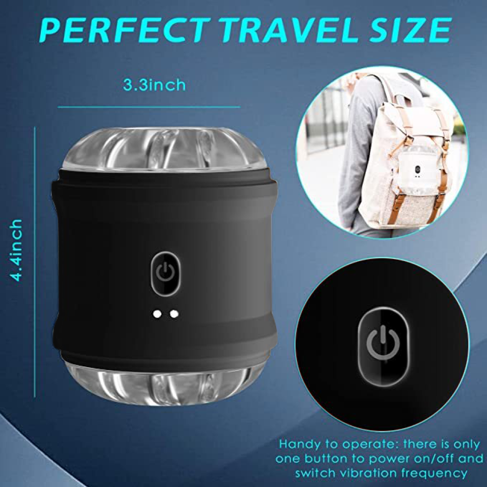 Vibrating Dual Open-Ended Male Stroker - GUN OIL®