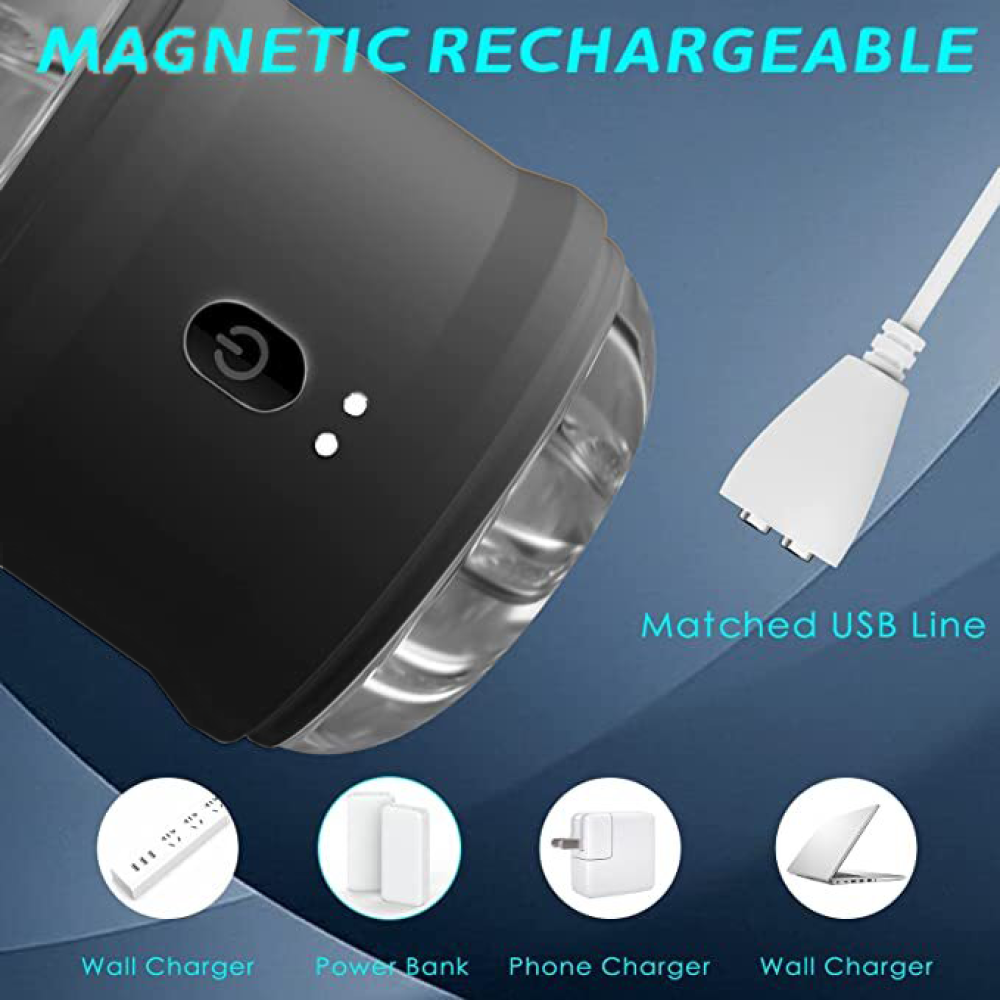 Vibrating Dual Open-Ended Male Stroker - GUN OIL®